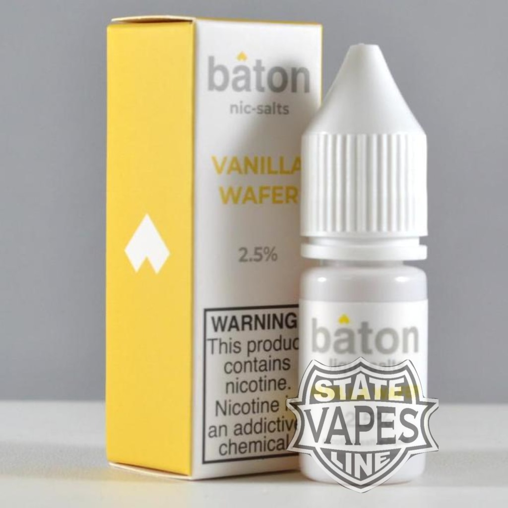 Baton Vanilla Wafer Nic Salt 10ml - Stateline Vapes