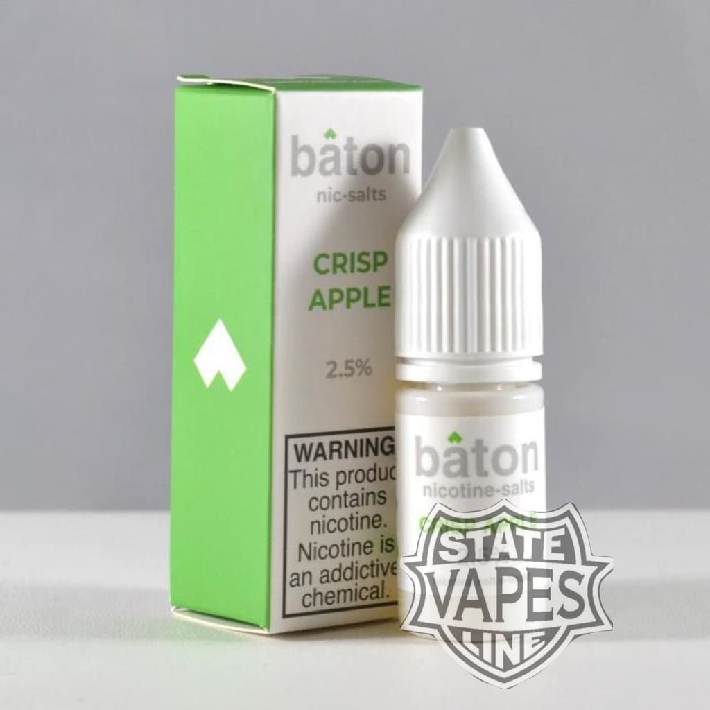 Baton Crisp Apple Nic Salt 10ml - Stateline Vapes